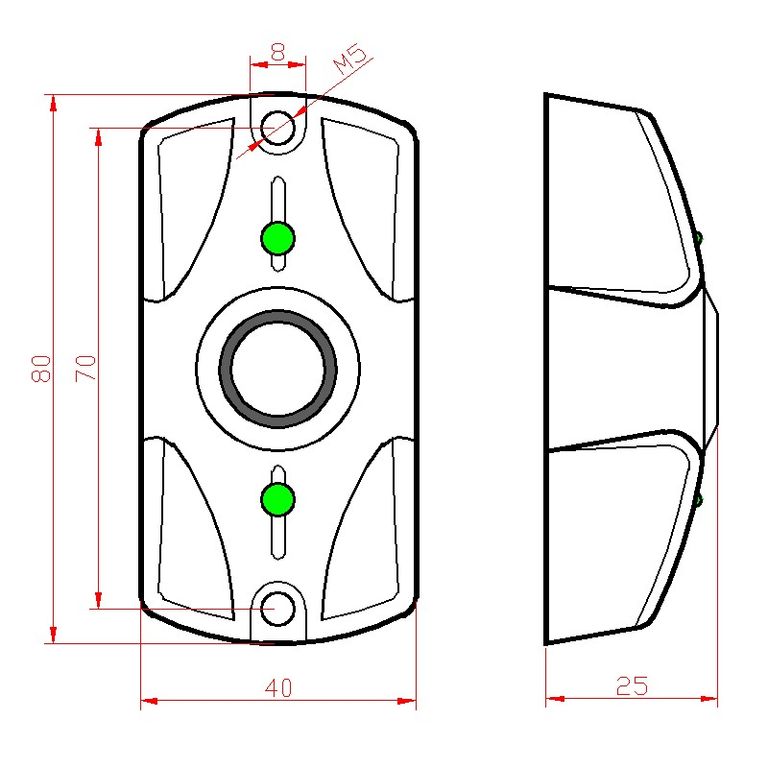 Циклоп ТМ (медный антик) Считыватель ключей Touch Memory (iButton ...