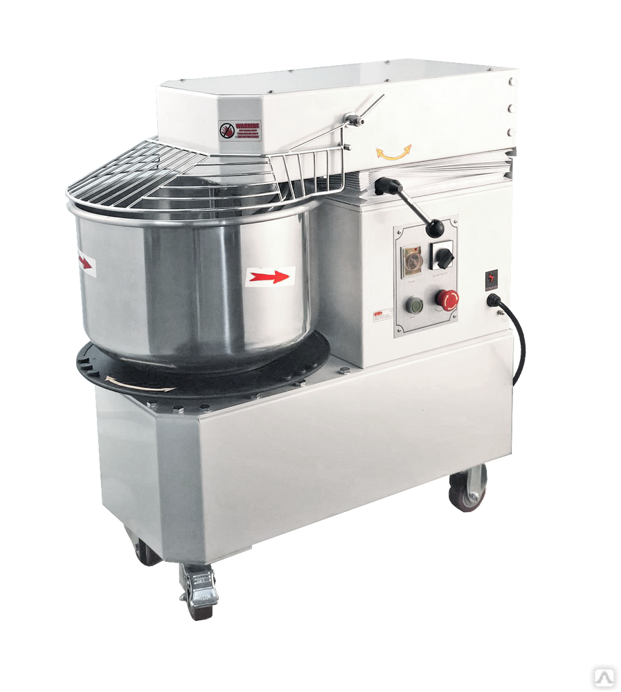 Спиральный тестомес Miratek PRS-20 – 20 л, таймер до 30 мин, безопасная ...